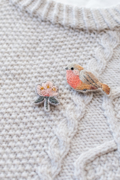 MES BROCHES BRODÉES - MODÈLE DE BRODERIE - Les yeux en amande